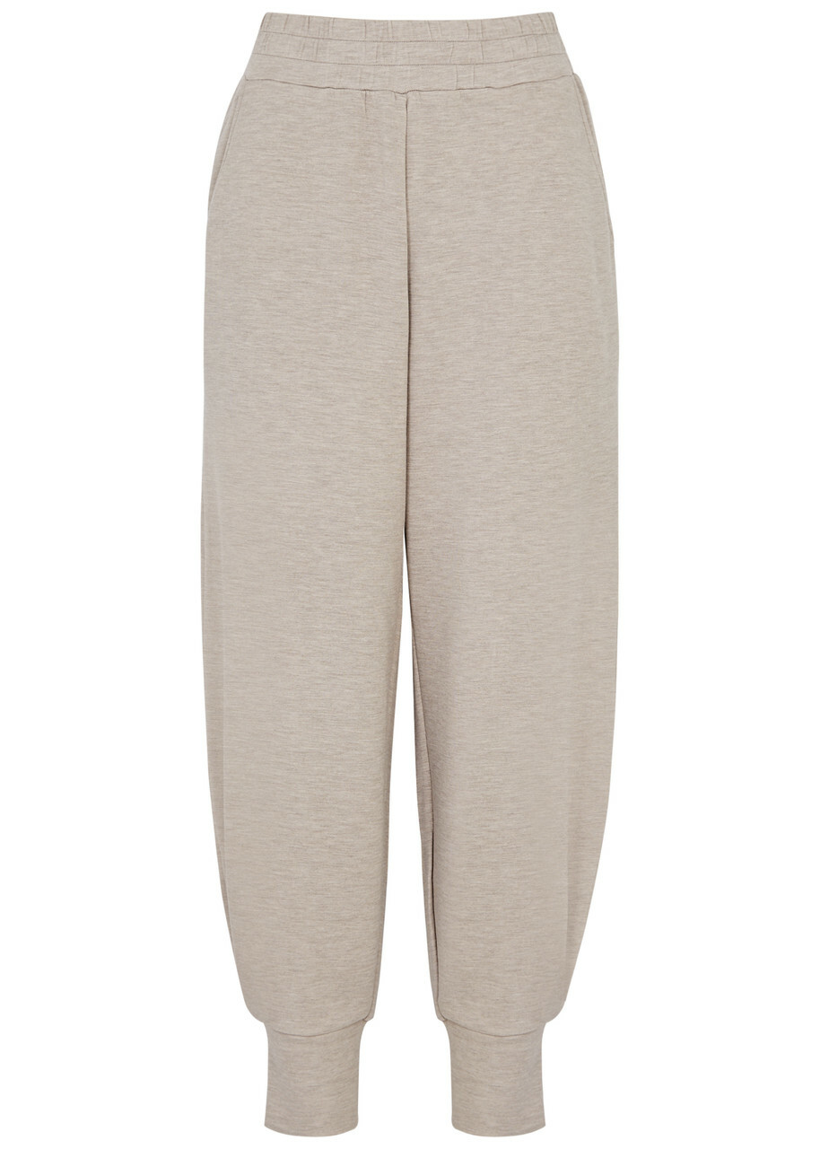 Varley The Relaxed Pant Stretch-jersey Sweatpants Taupe Varley