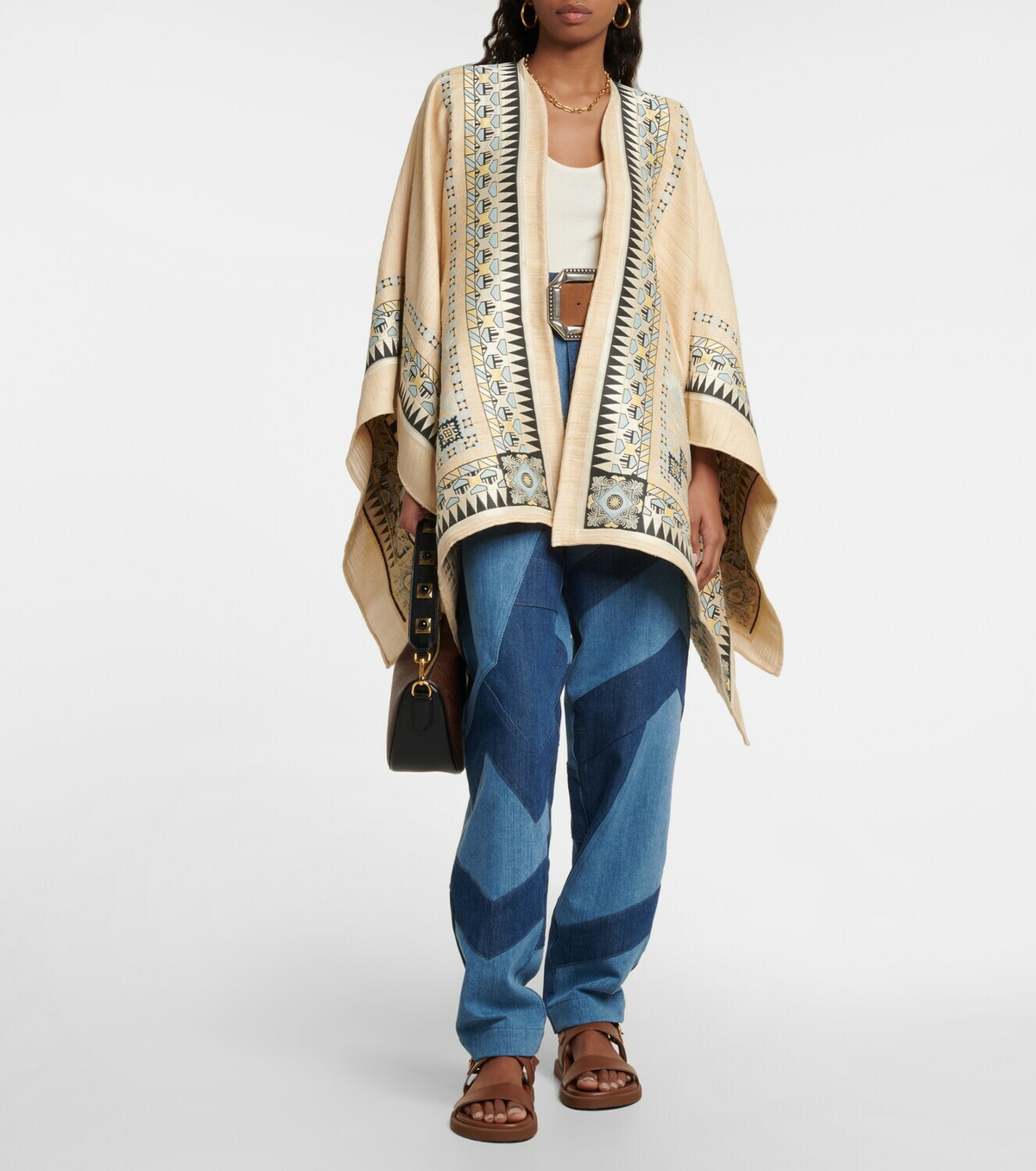 Etro - Jacquard cape Etro