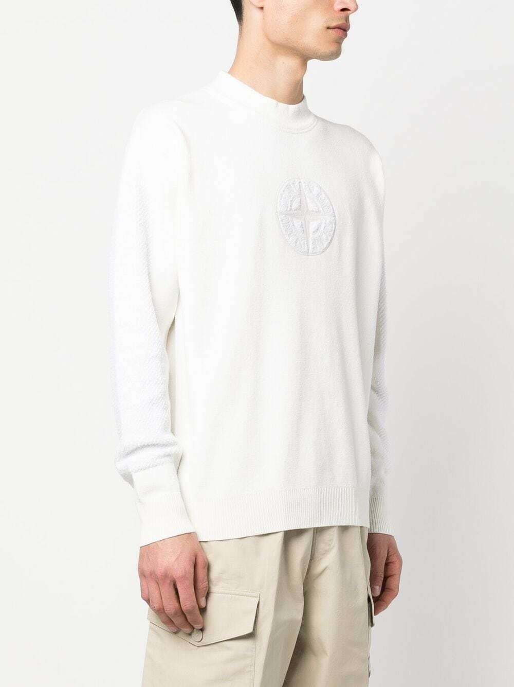 STONE ISLAND - Logo Crewneck Jumper Stone Island
