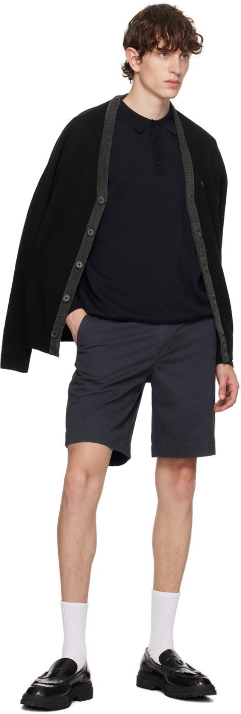 Fred Perry Black Check Cardigan Fred Perry