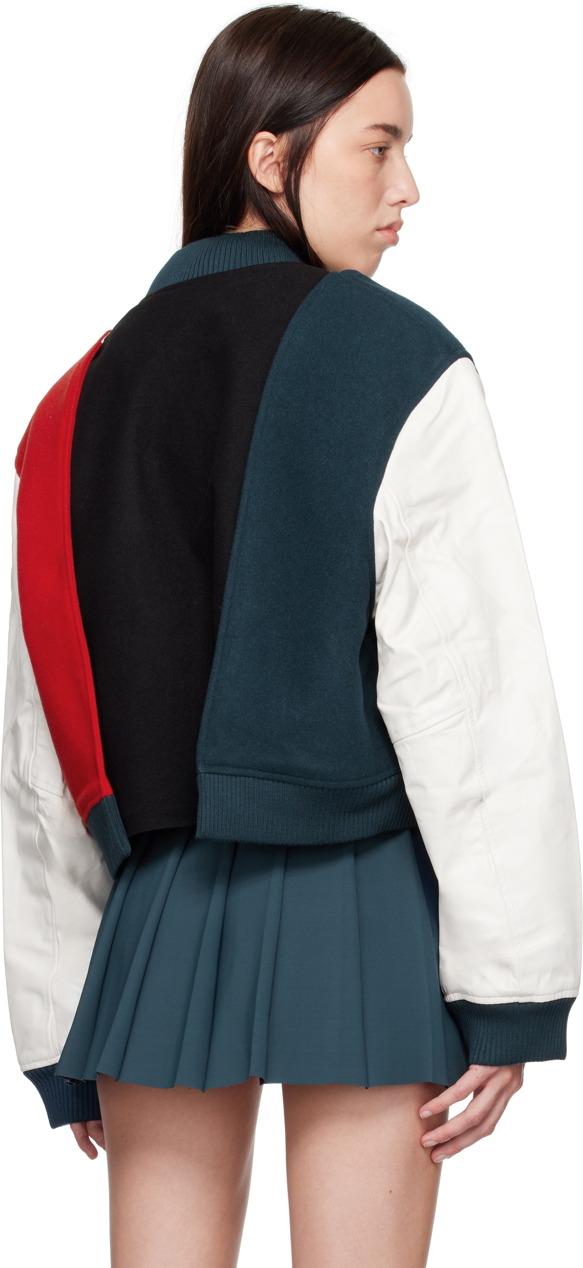 Nike Navy & White Yoon Ahn Edition Bomber Jacket Nike