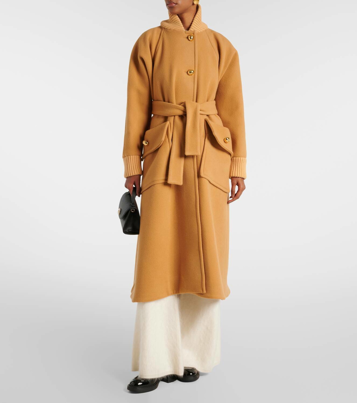 Patou Oversized wool-blend coat Patou
