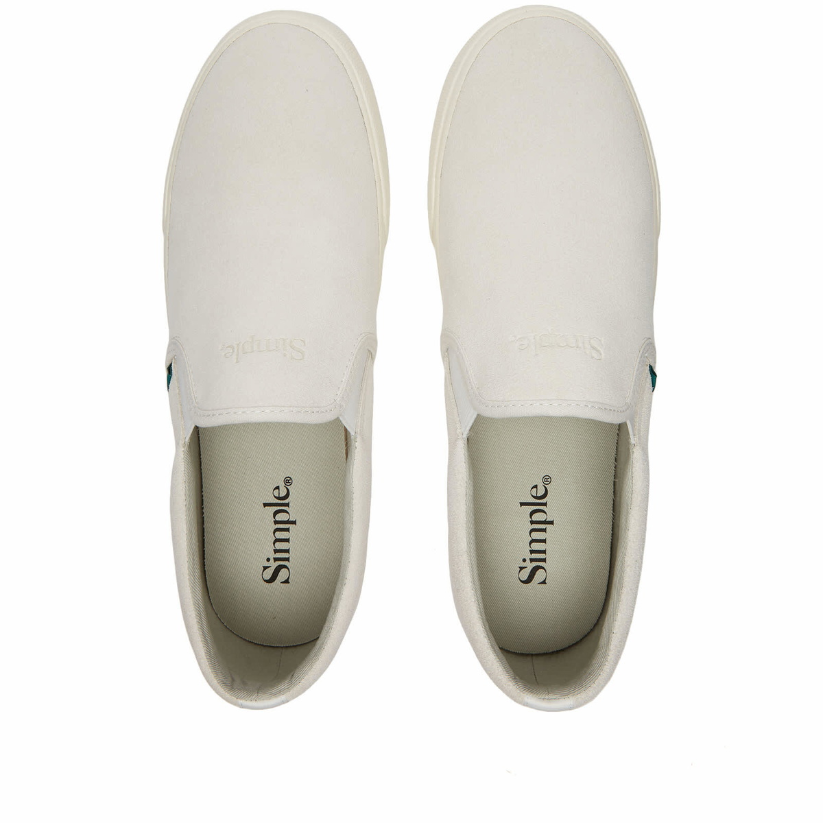 Simple Men's S1 Slip On Suede Sneakers in White Simple Watch Co.