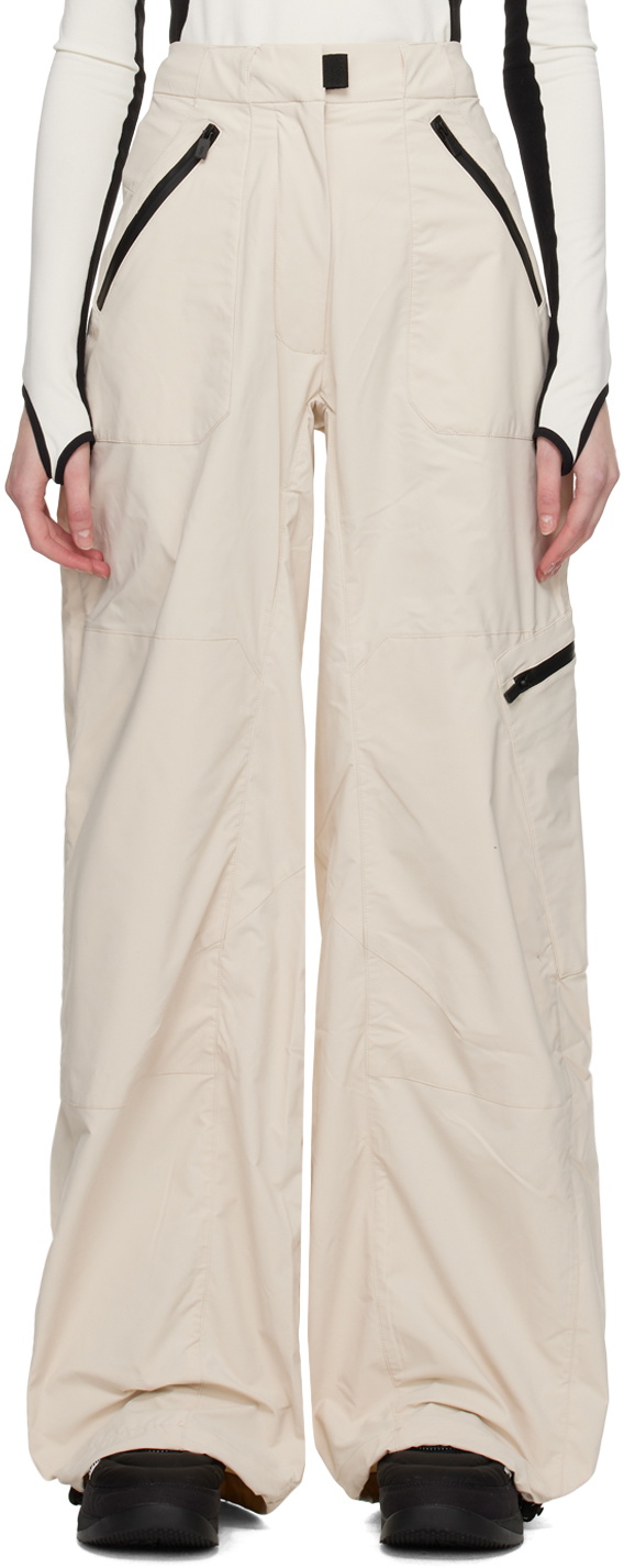 Templa Beige Bungee-Style Drawstring pants Templa
