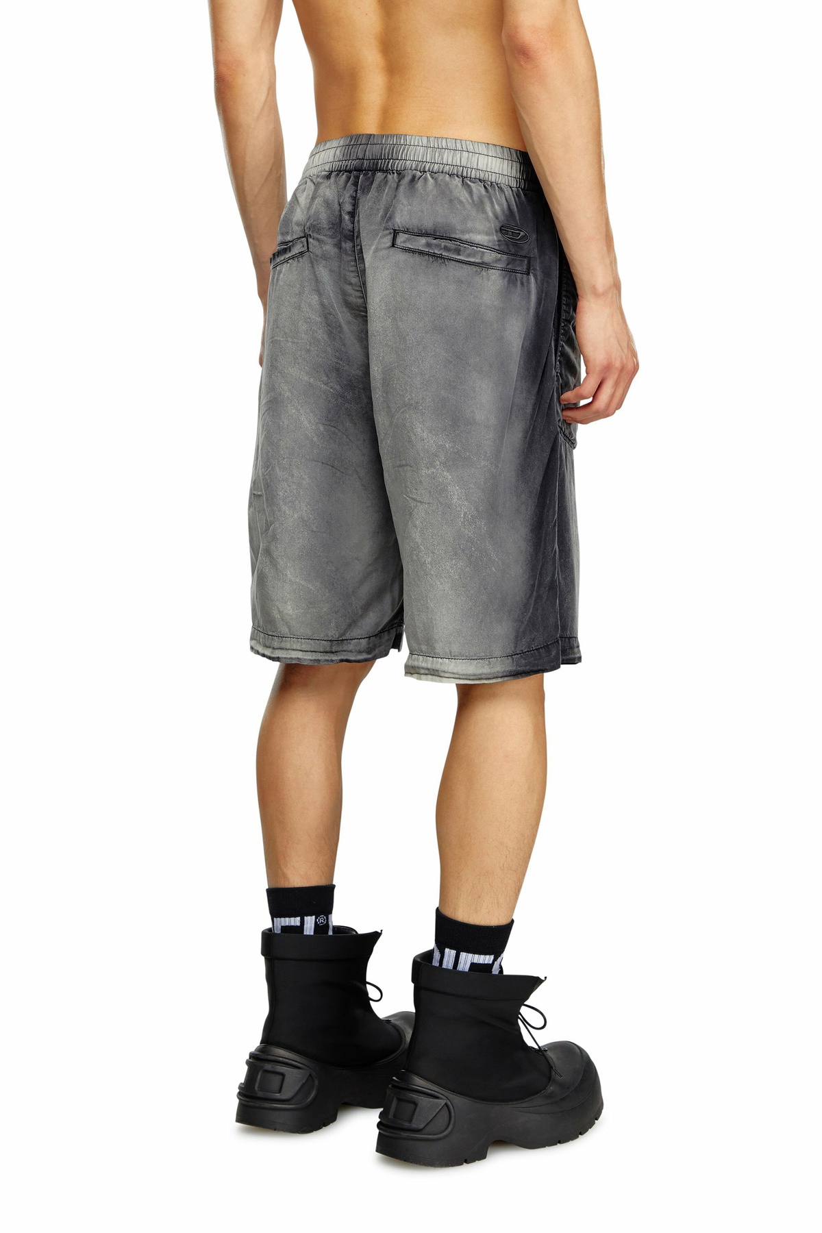 Diesel Faded shorts with archival print - Shorts Mens in Multicolor Diesel