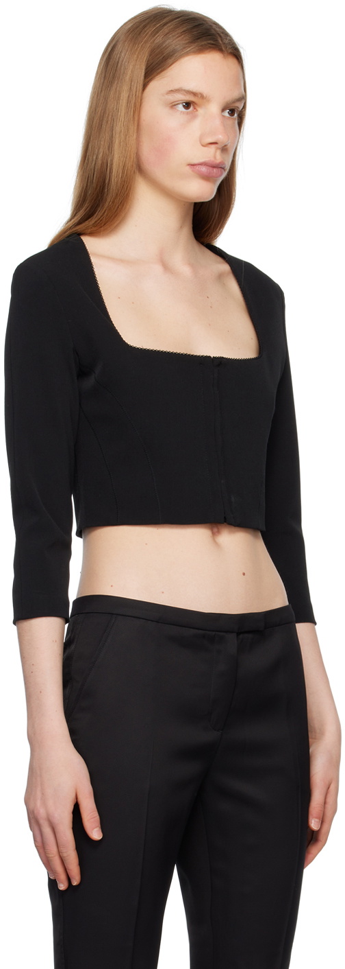 Acne Studios Black Square Neck Shirt Acne Studios