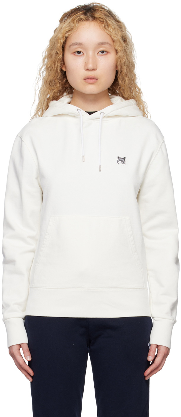 Maison Kitsuné Off-White Fox Head Hoodie Maison Kitsune Maison Kitsuné Off-White Fox Head Hoodie Maison Kitsune