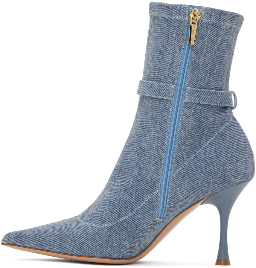 Gianvito Rossi Blue Ascent Boots Gianvito Rossi