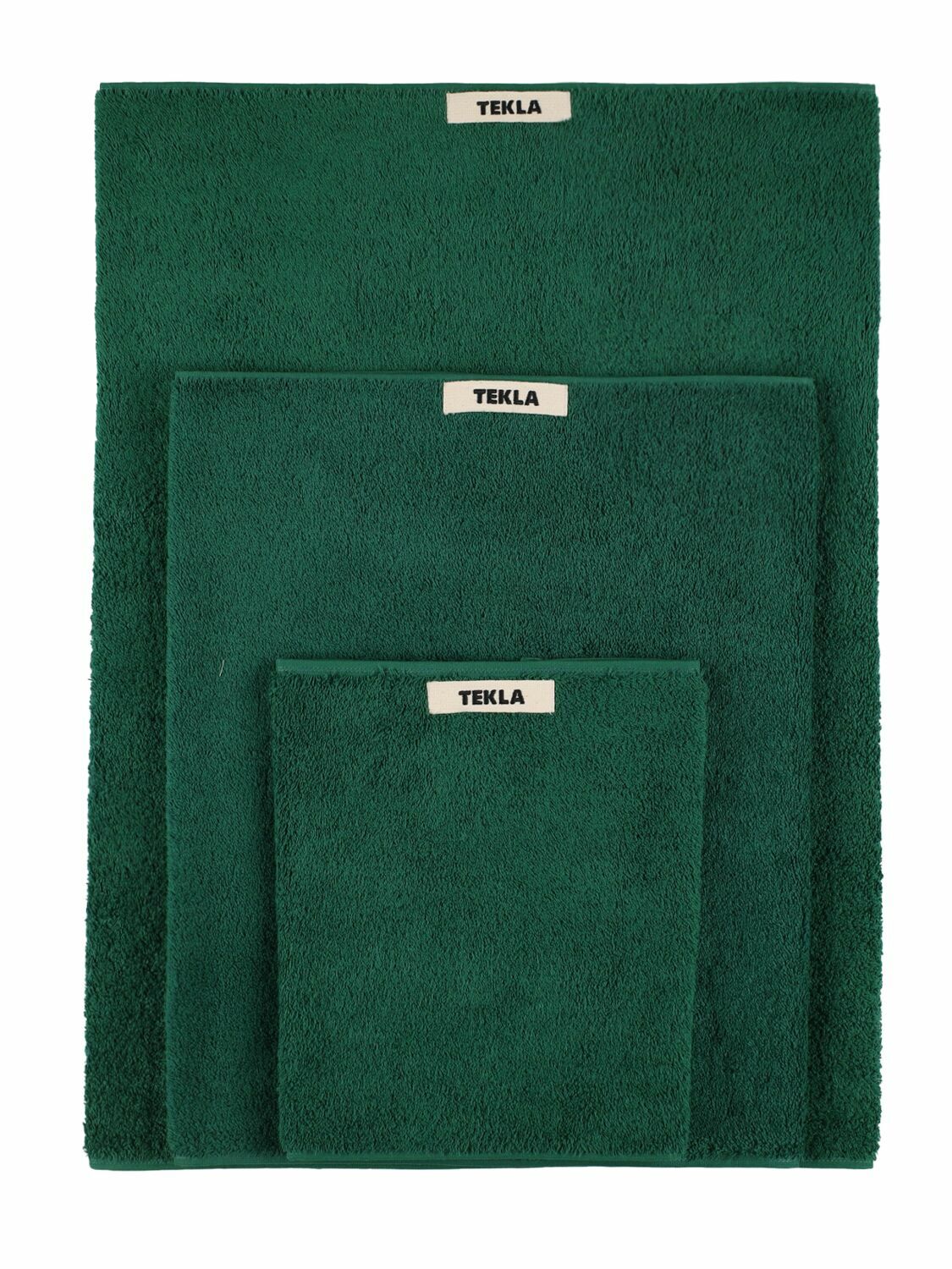 TEKLA Set Of 3 Organic Cotton Towels Tekla Fabrics