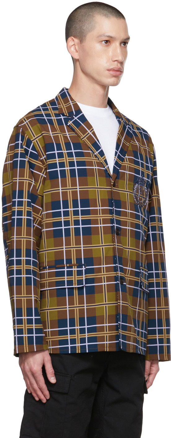 Awake NY Brown Nanamica Edition Plaid Blazer Awake NY
