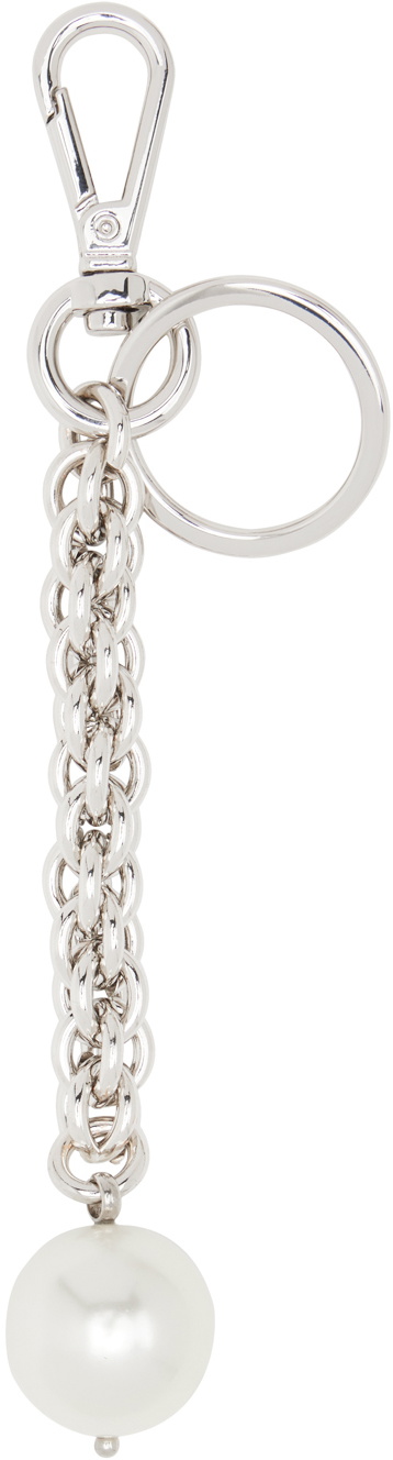 Simone Rocha Silver Pearl Keychain Simone Rocha