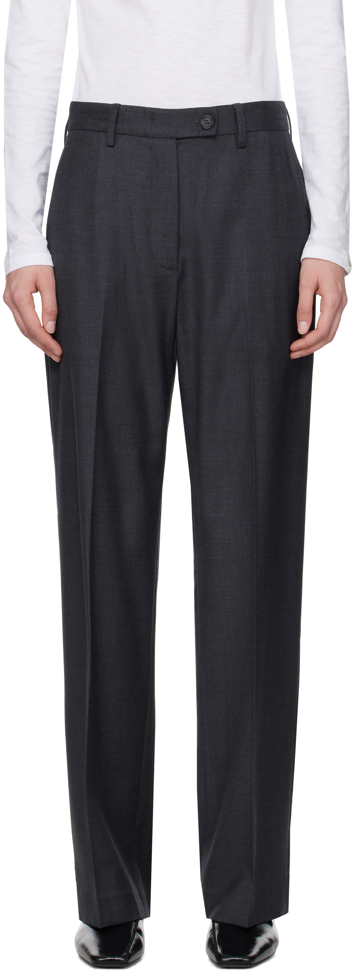 CO Gray Drop Waist Trousers
