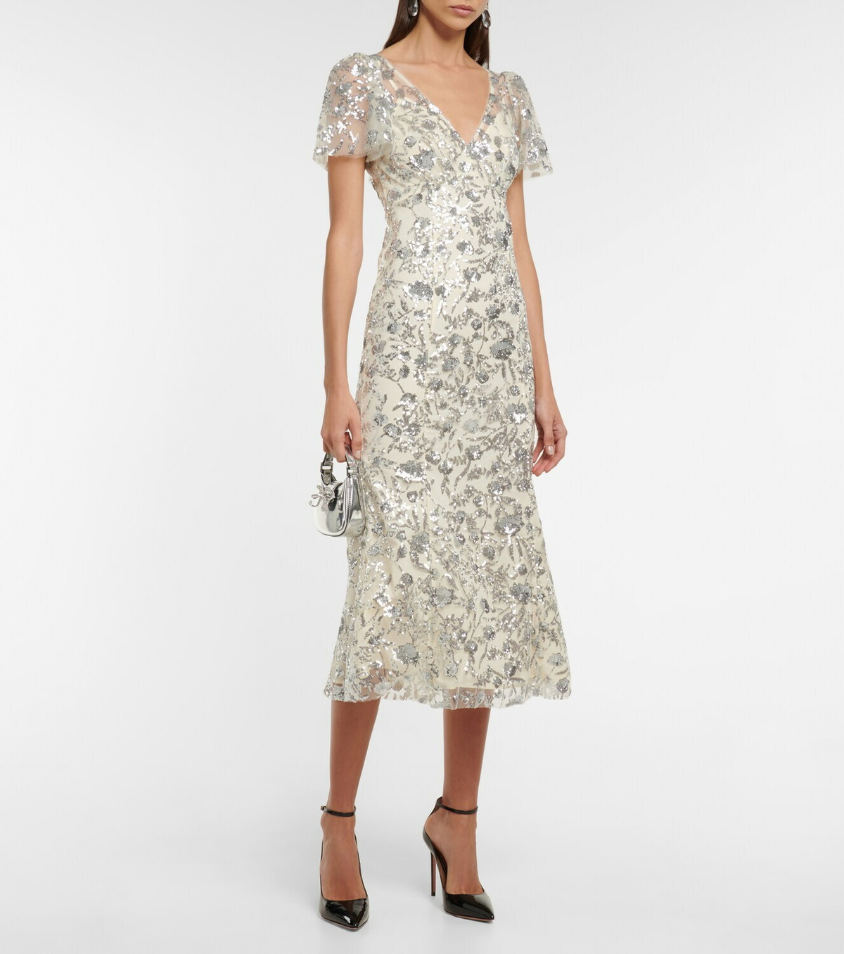 Self-Portrait Sequined midi dress Self-Portrait