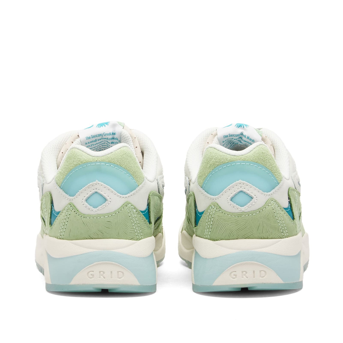 Saucony Men's Grid Shadow 2 Sneakers in Green/Tan Saucony