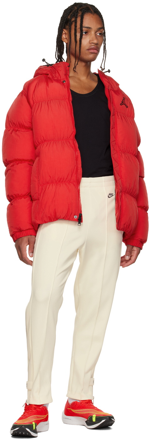 Nike Jordan Red Essential Puffer Jacket Nike Jordan Brand