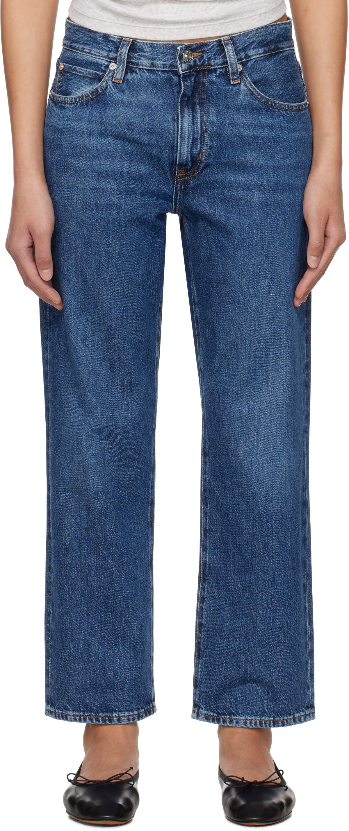 FRAME Blue 'The Hang' Jeans Frame Denim