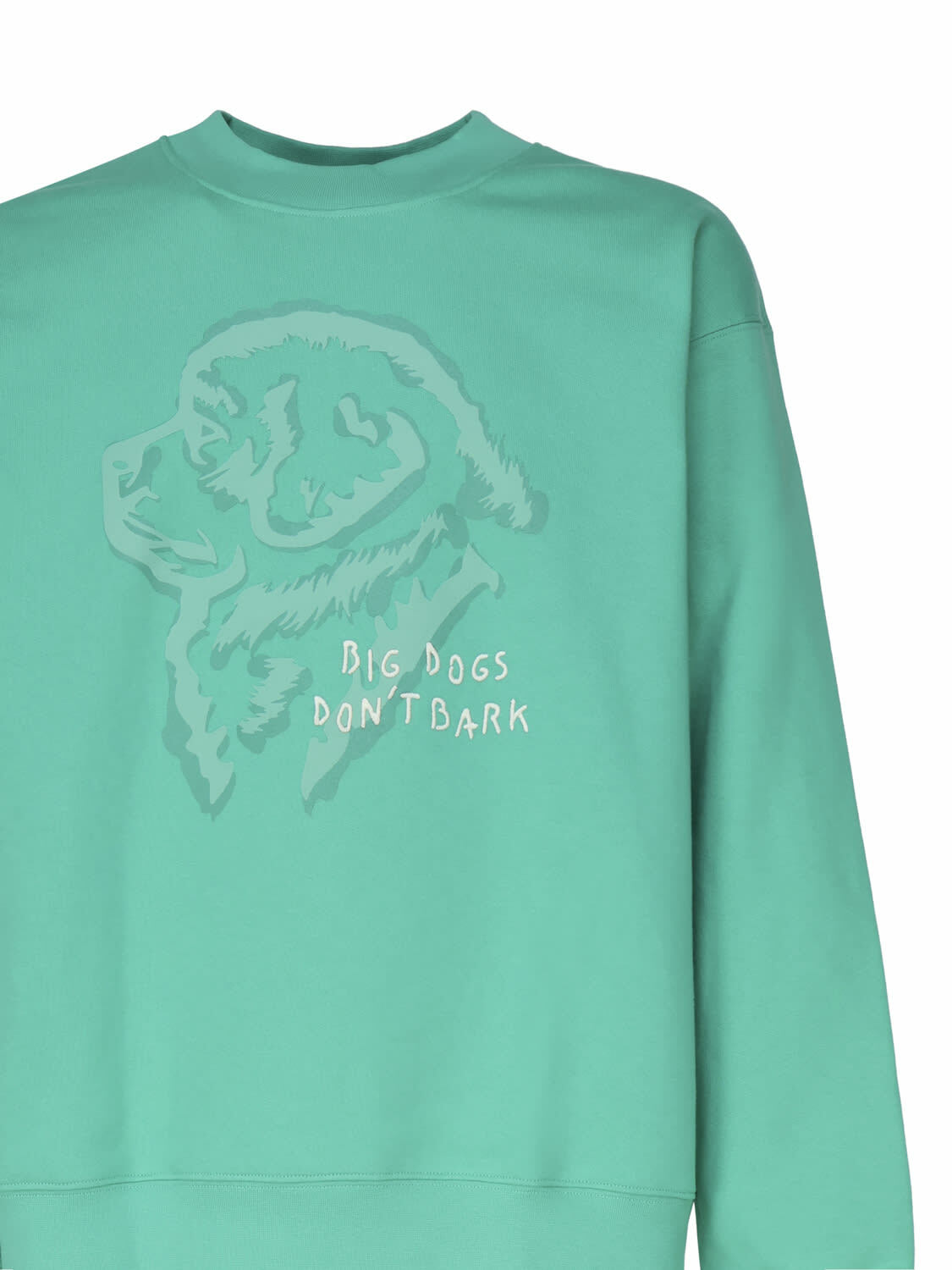 Fay 3d Dog Print Sweatshirt In Cotton Fay
