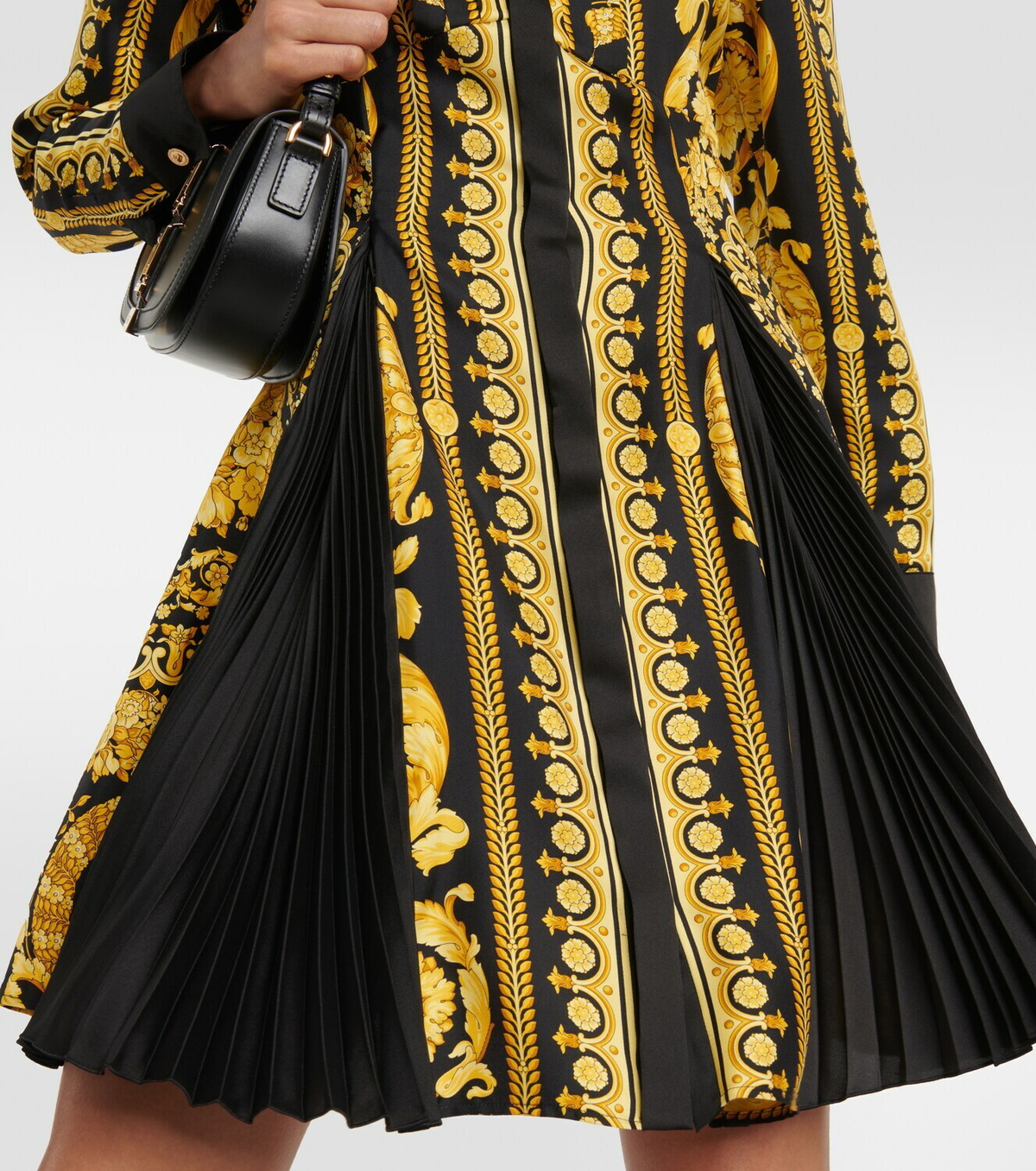 Versace Barocco silk shirt dress Versace