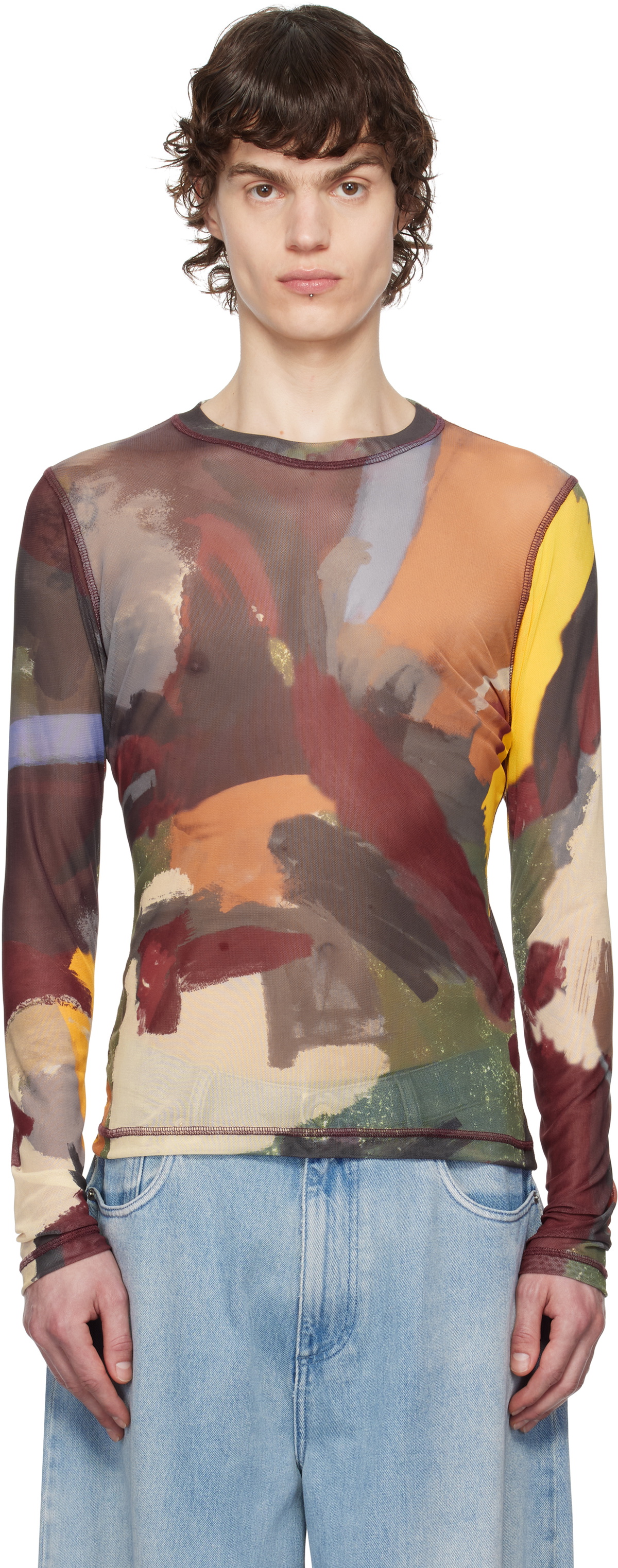 JW Anderson Multicolor Abstract' Print T-Shirt JW Anderson