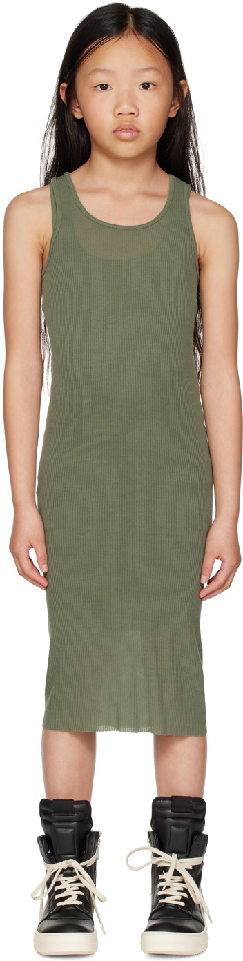 Rick Owens Kids Green Tank Dress Rick Owens