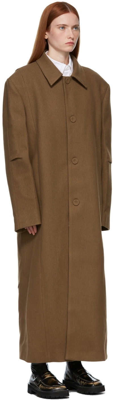 ADER error Tan Pinstriped Coat ADER error