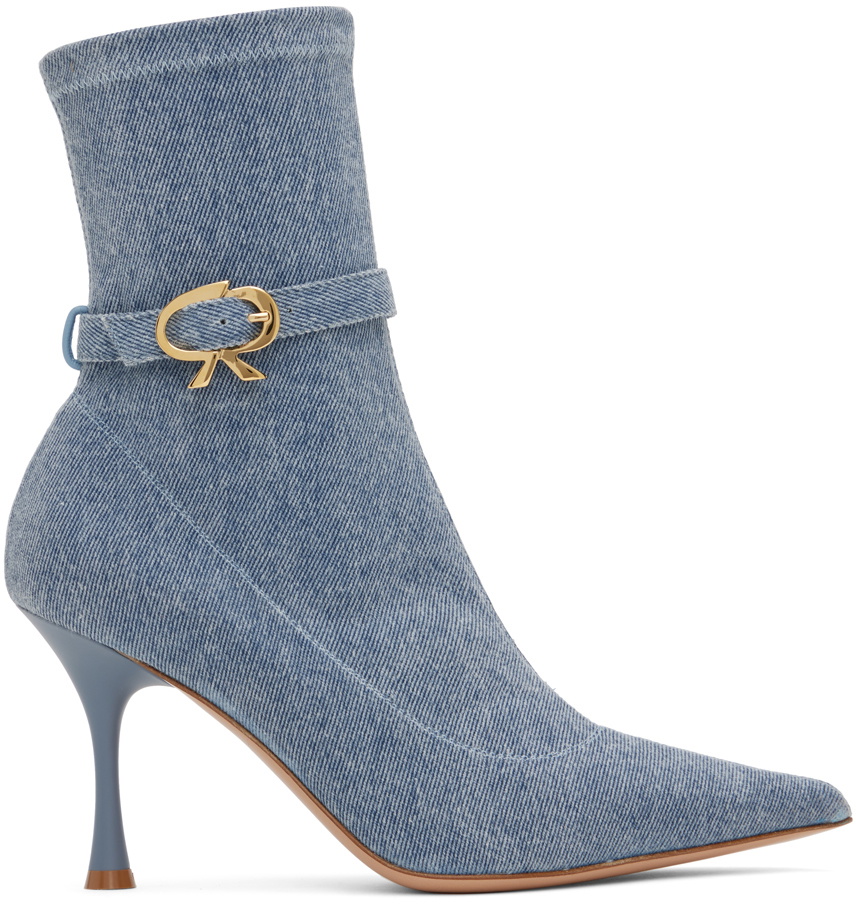 Gianvito Rossi Blue Ascent Boots Gianvito Rossi