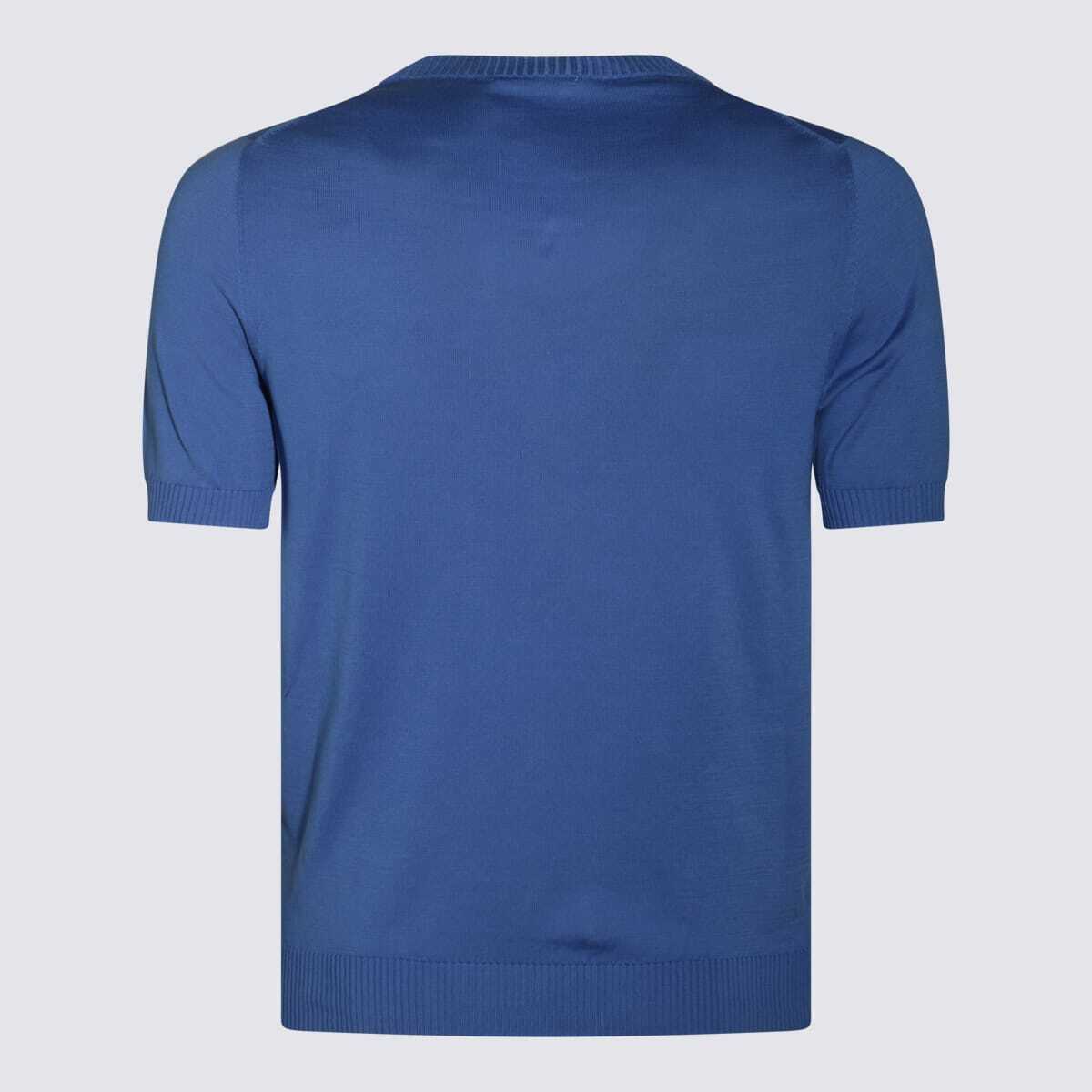 Malo Blue Cotton Sweater Malone Souliers