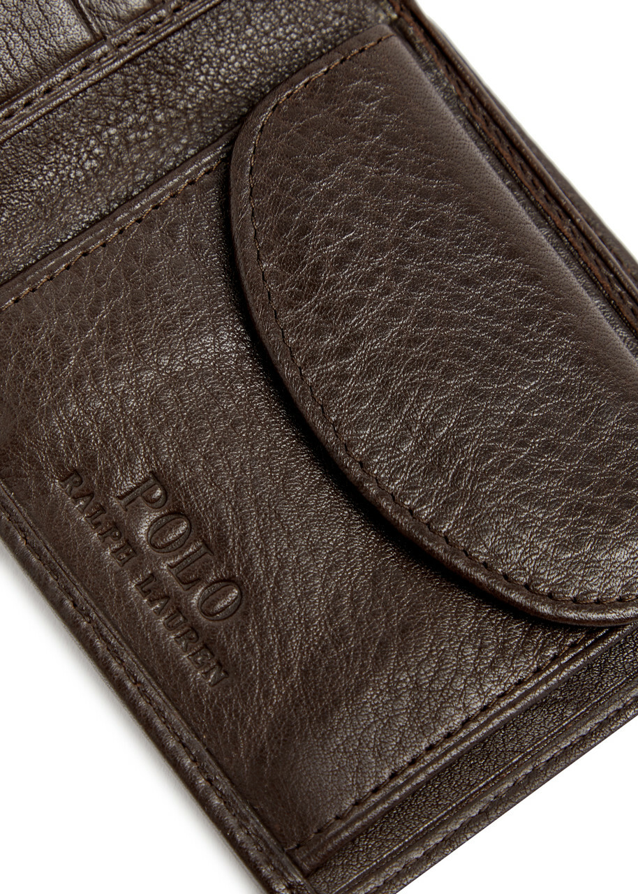 Polo Ralph Lauren Logo Leather Wallet - Brown - One Size Polo Ralph Lauren