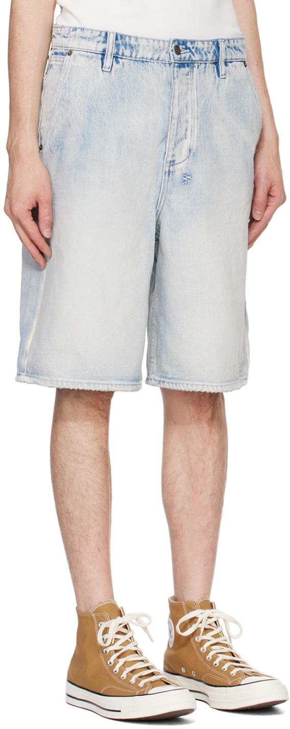 Ksubi Blue Maxx Denim Shorts Ksubi