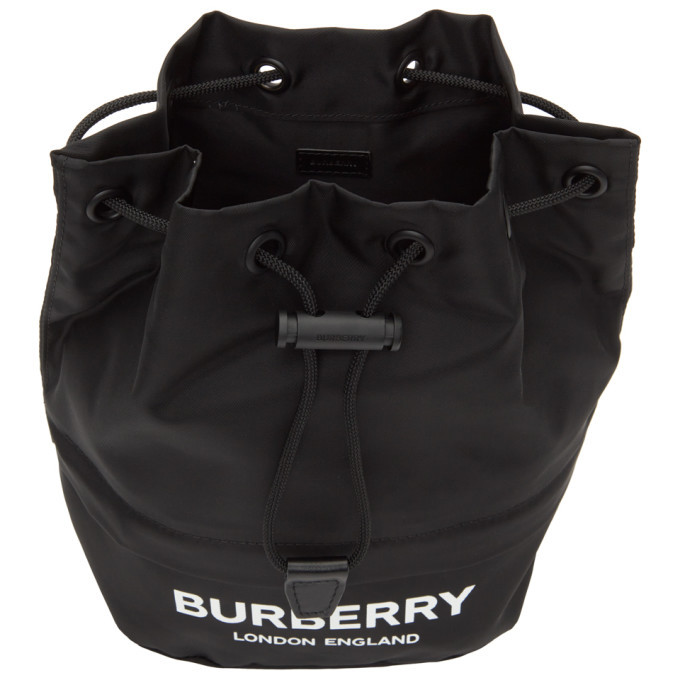 Burberry Black ECONYL® Logo Drawcord Pouch Burberry