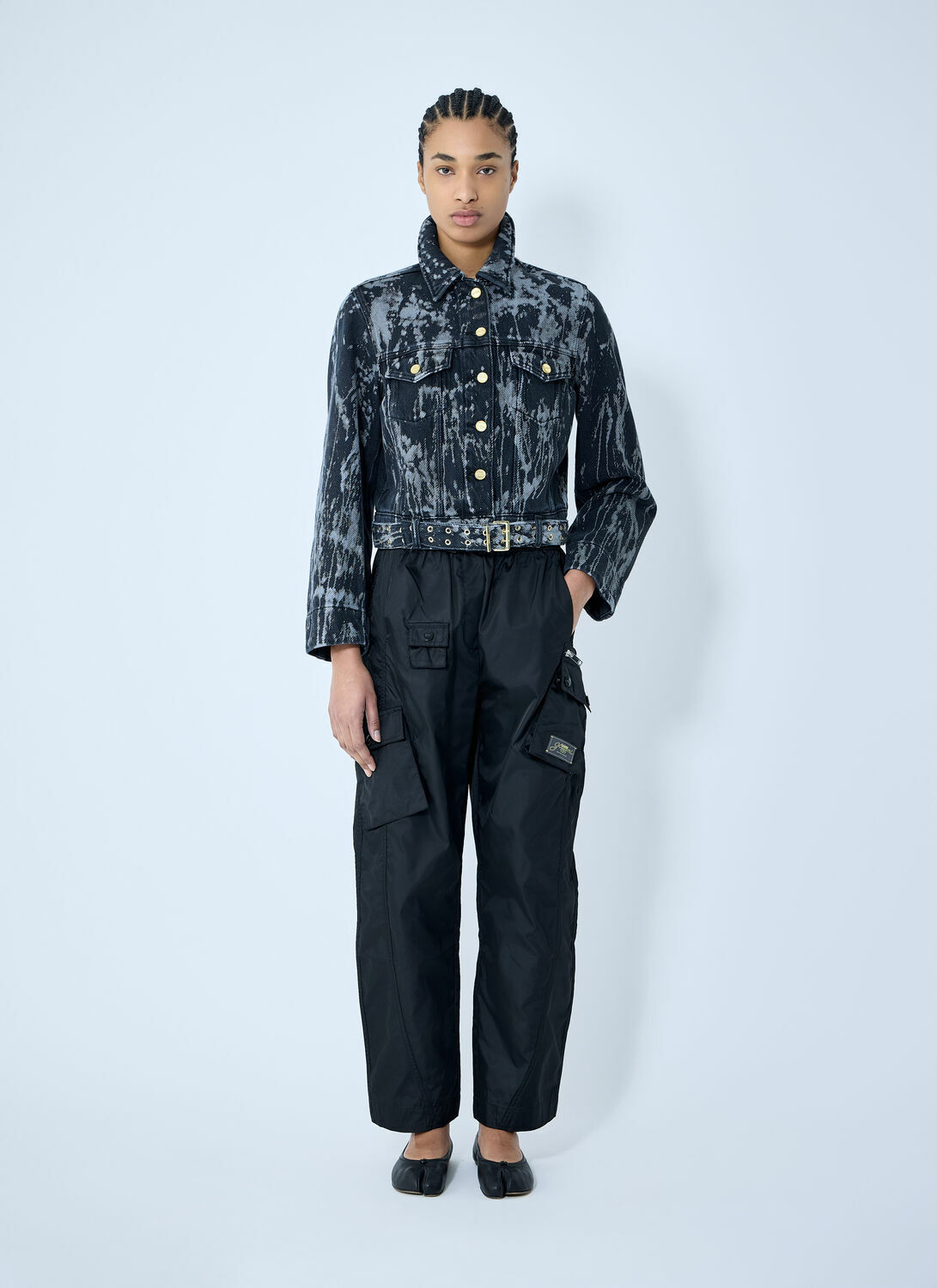 GANNI Heavy Denim Belted Jacket GANNI