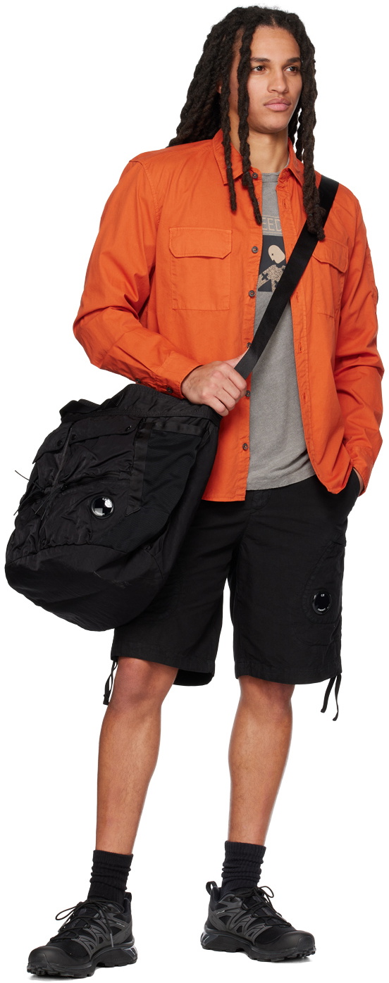 C.P. Company Black Nylon B Messenger Bag C.P. Company