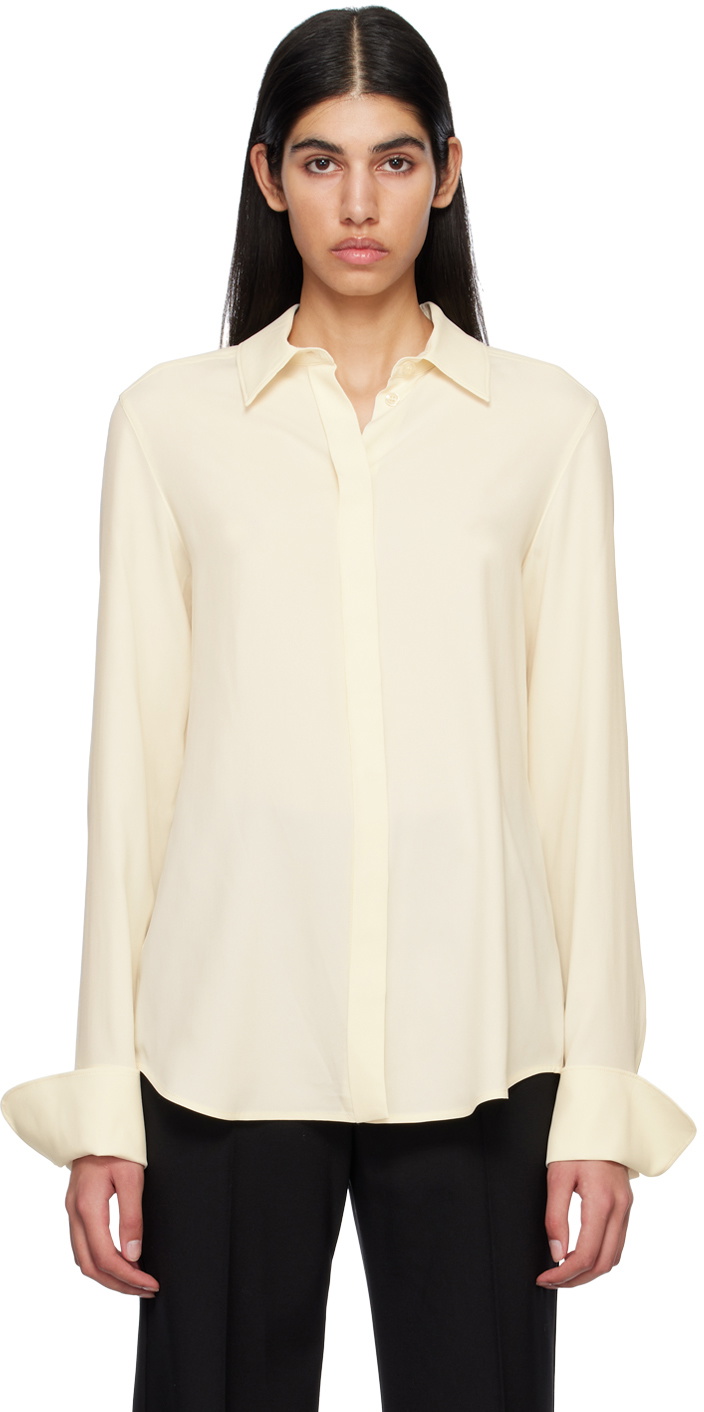 Sportmax Beige Button-Up Shirt Sportmax