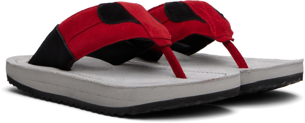ABRA Red & Gray XXL Flip-Flops ABRA
