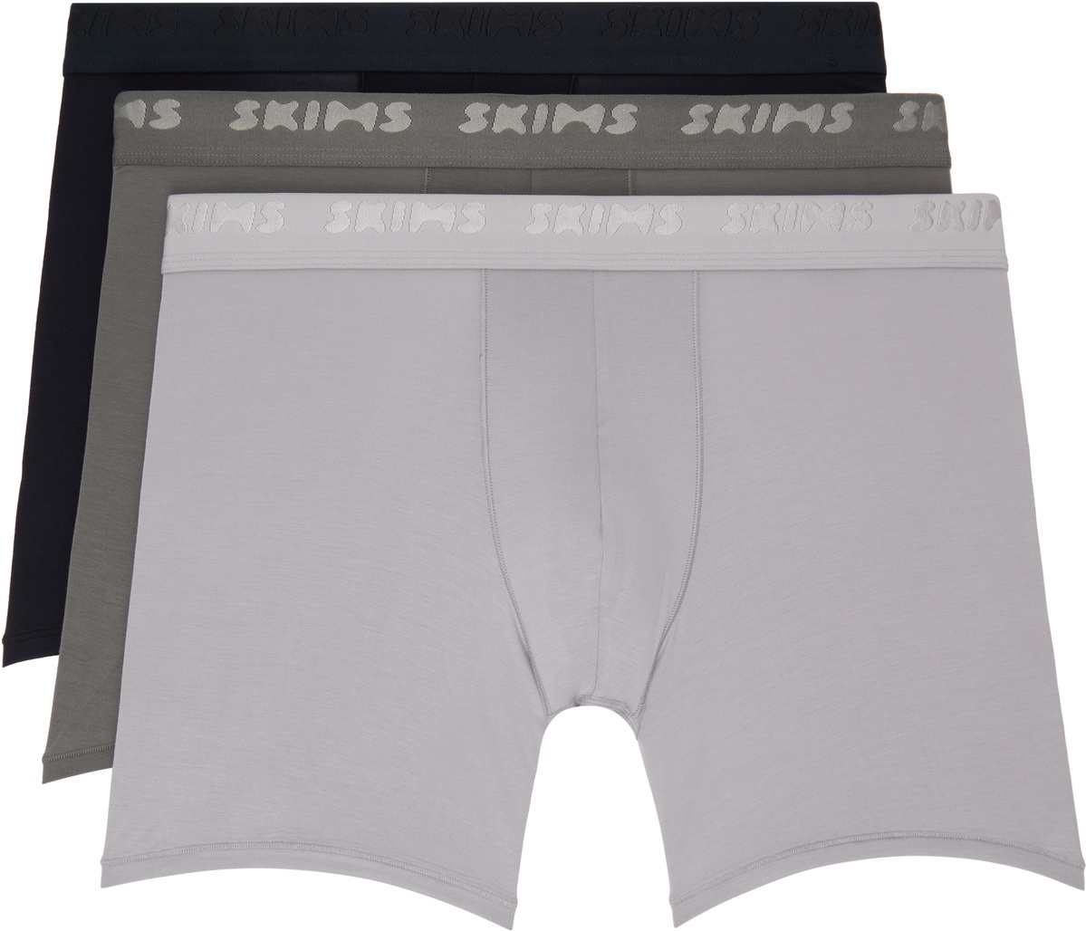 SKIMS Three-Pack Multicolor SKIMS Stretch 5 Boxer Briefs SKIMS