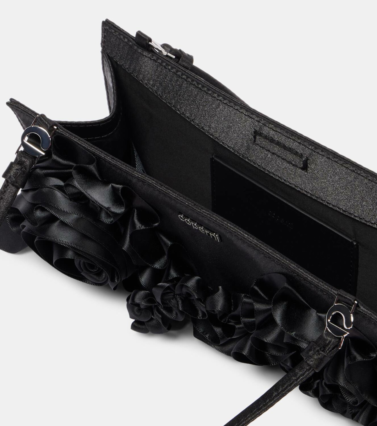 Coperni Logo satin clutch Coperni