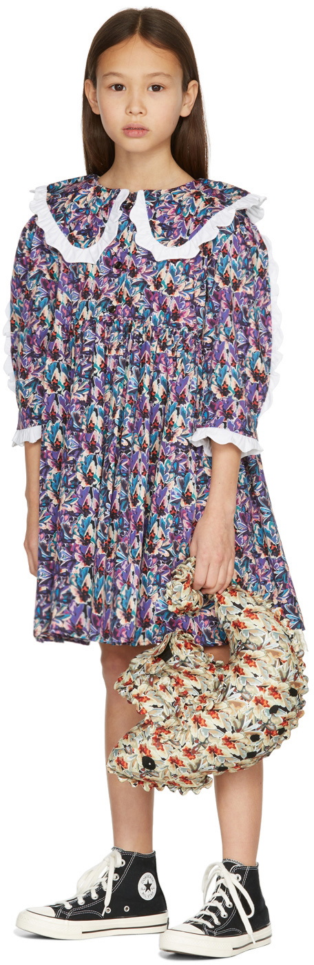 Kika Vargas Kids Blue Oli Dress Kika Vargas