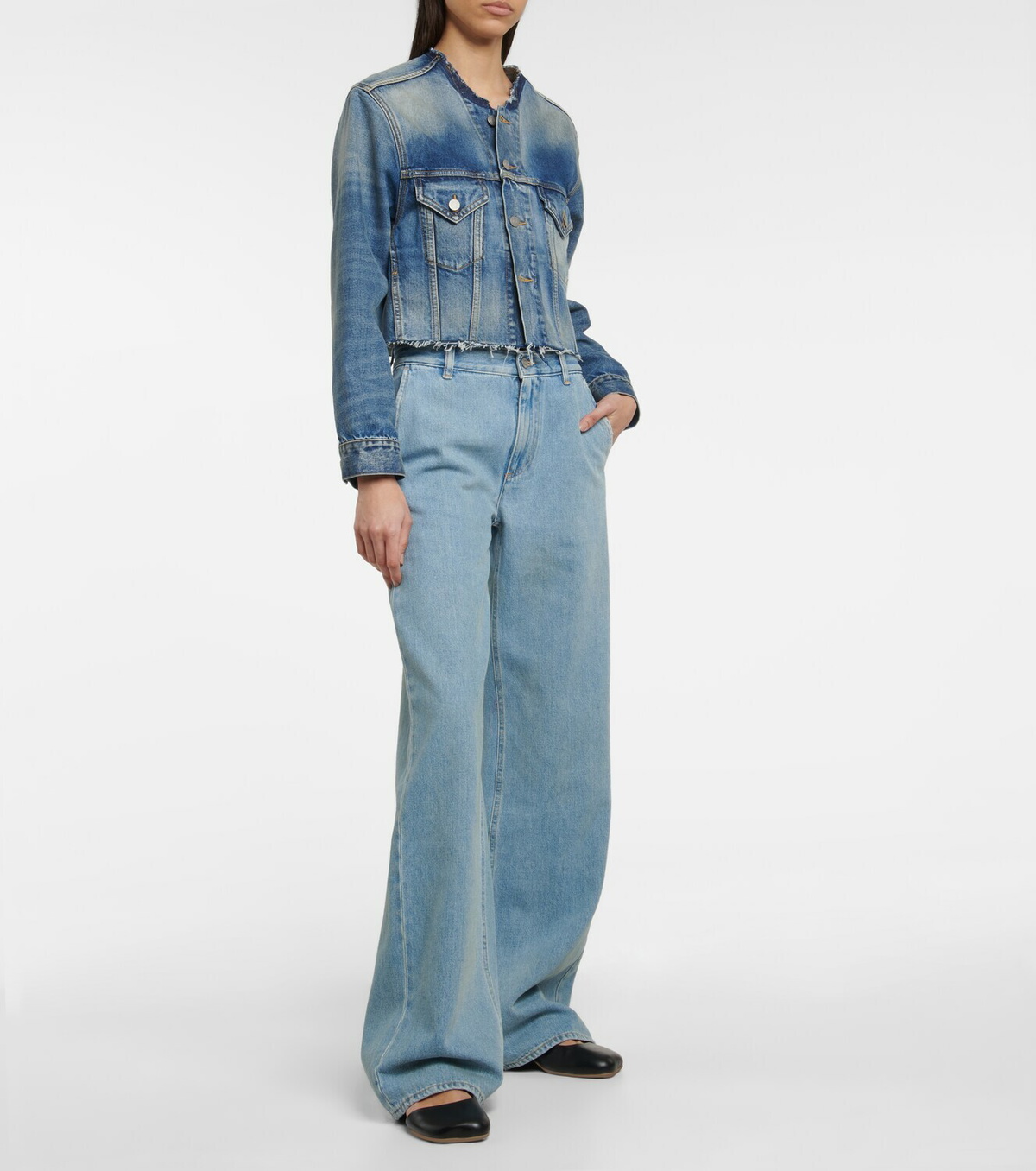 MM6 Maison Margiela - High-rise wide-leg jeans MM6 Maison Margiela
