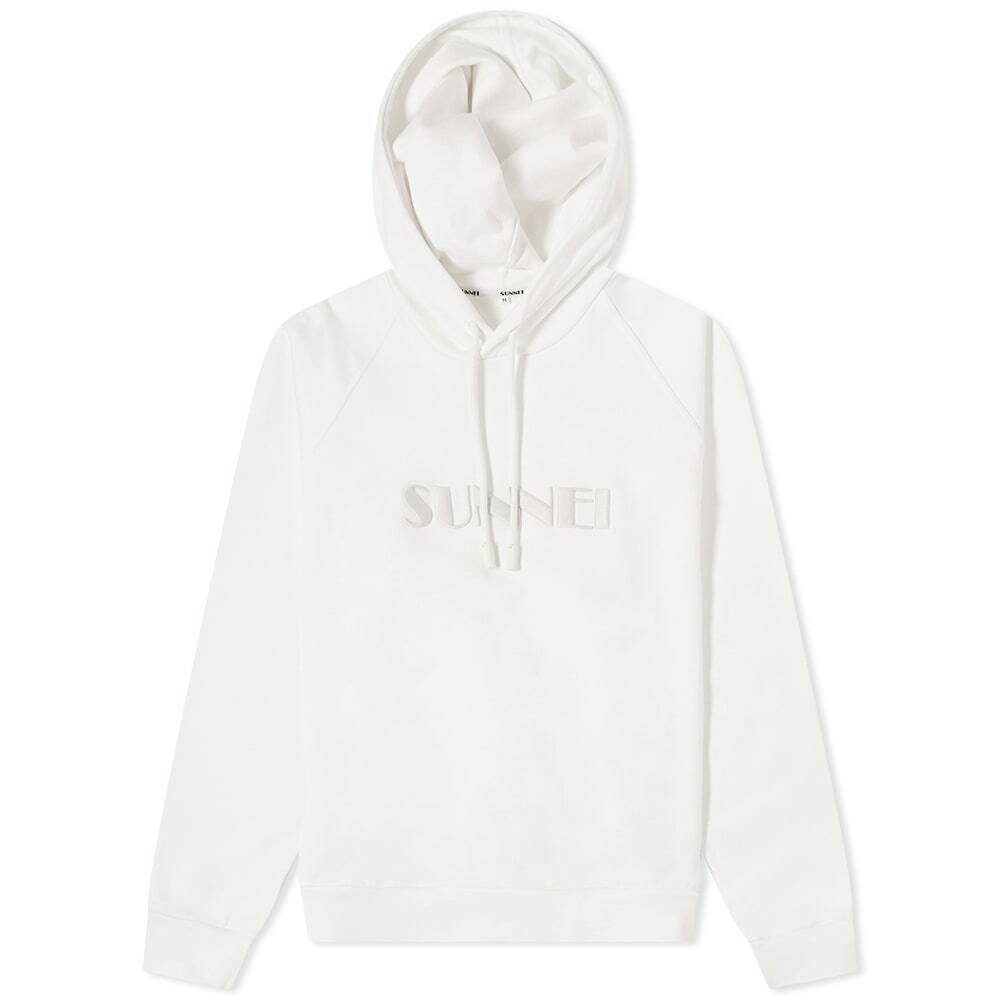 Sunnei Women's Big Embroidered Logo Hoody in Dust Sunnei