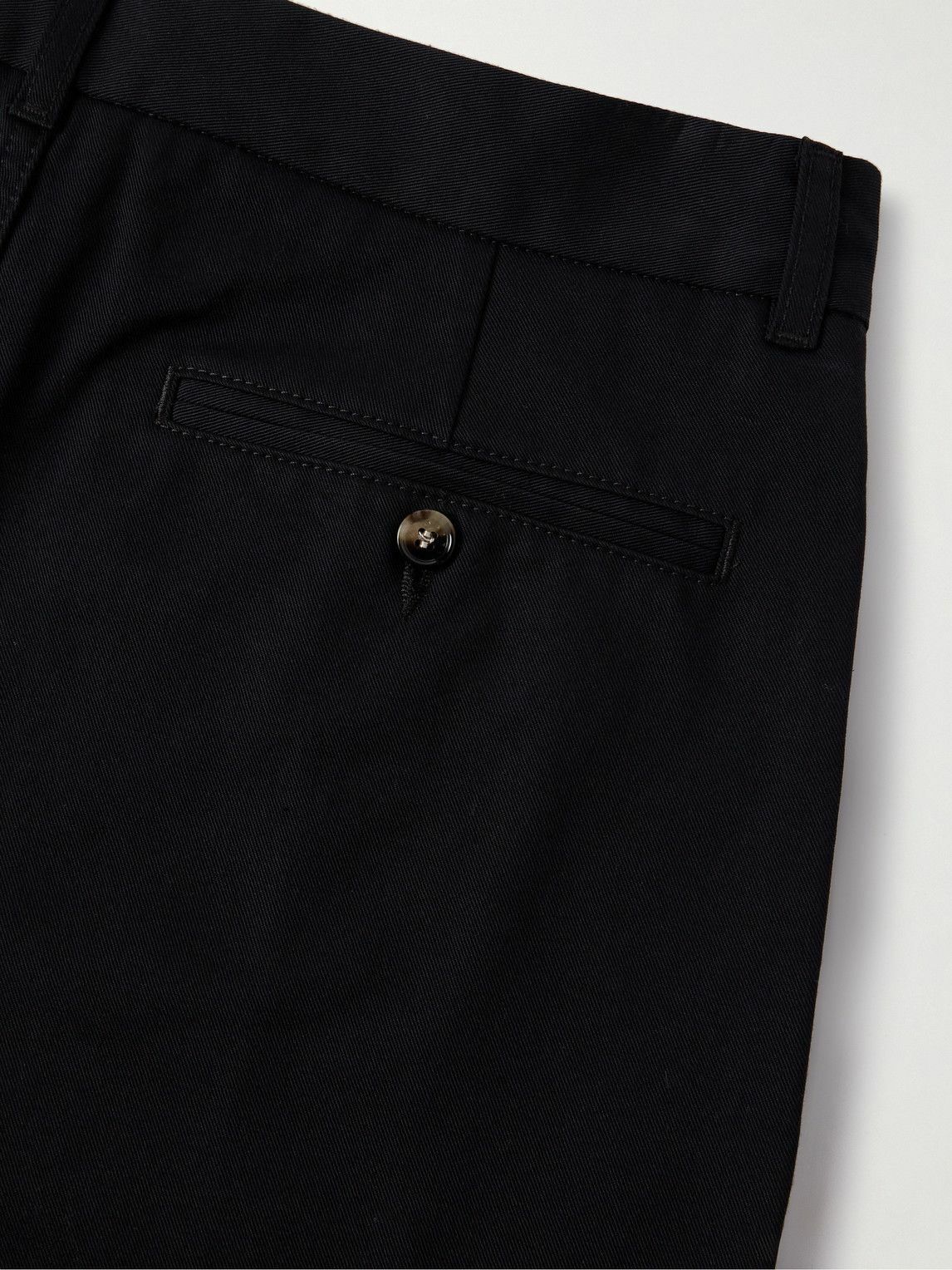 Marni - Straight-Leg Pleated Cotton-Gabardine Trousers - Black Marni