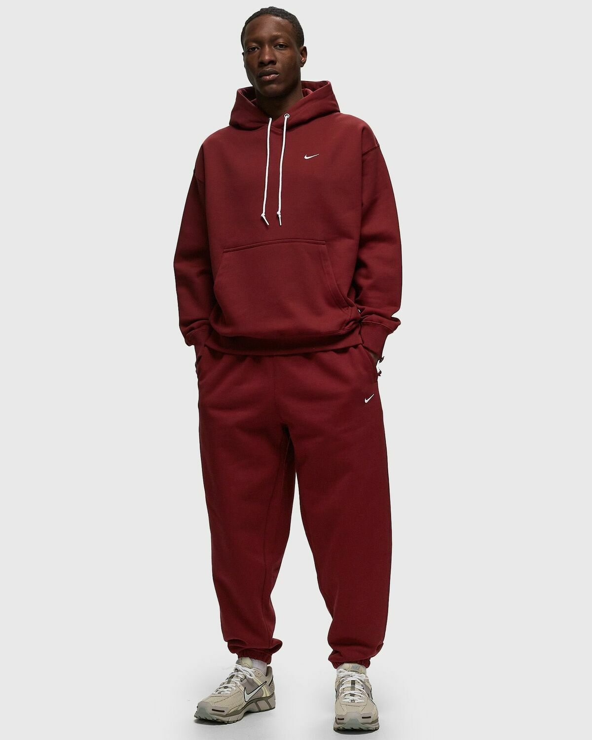 Nike Solo Swoosh Fleece Pants Red Sweatpants Nike