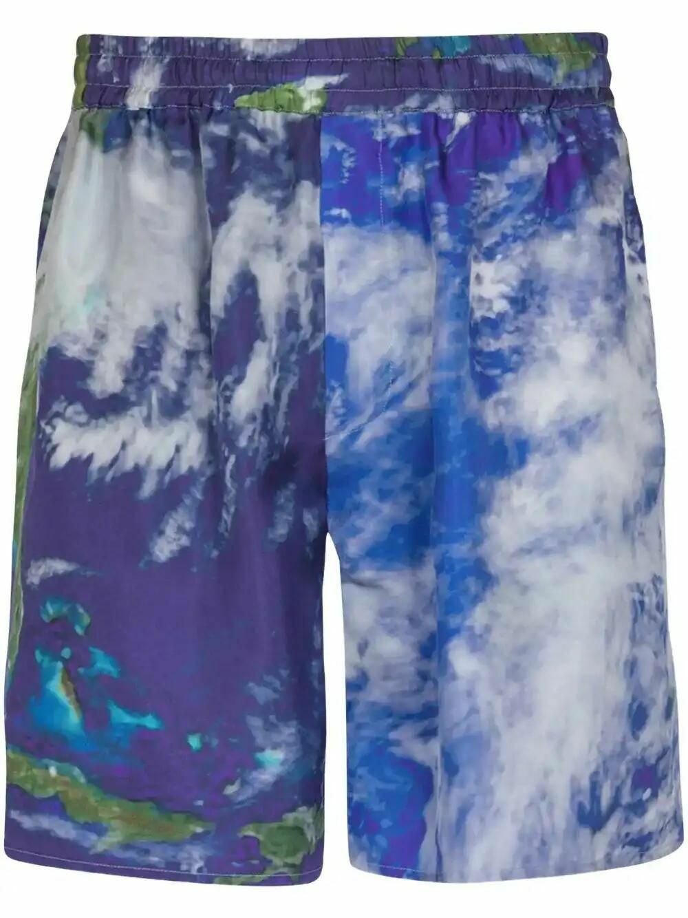 Balmain Earth-Print Shorts Balmain