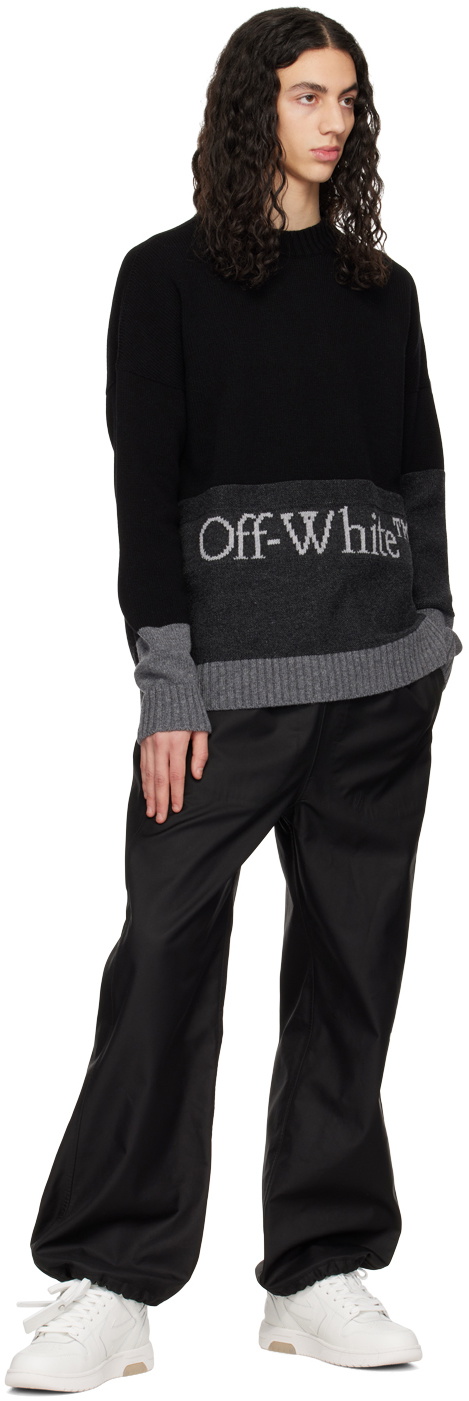 Off-White Black Color Block Sweater Off-White