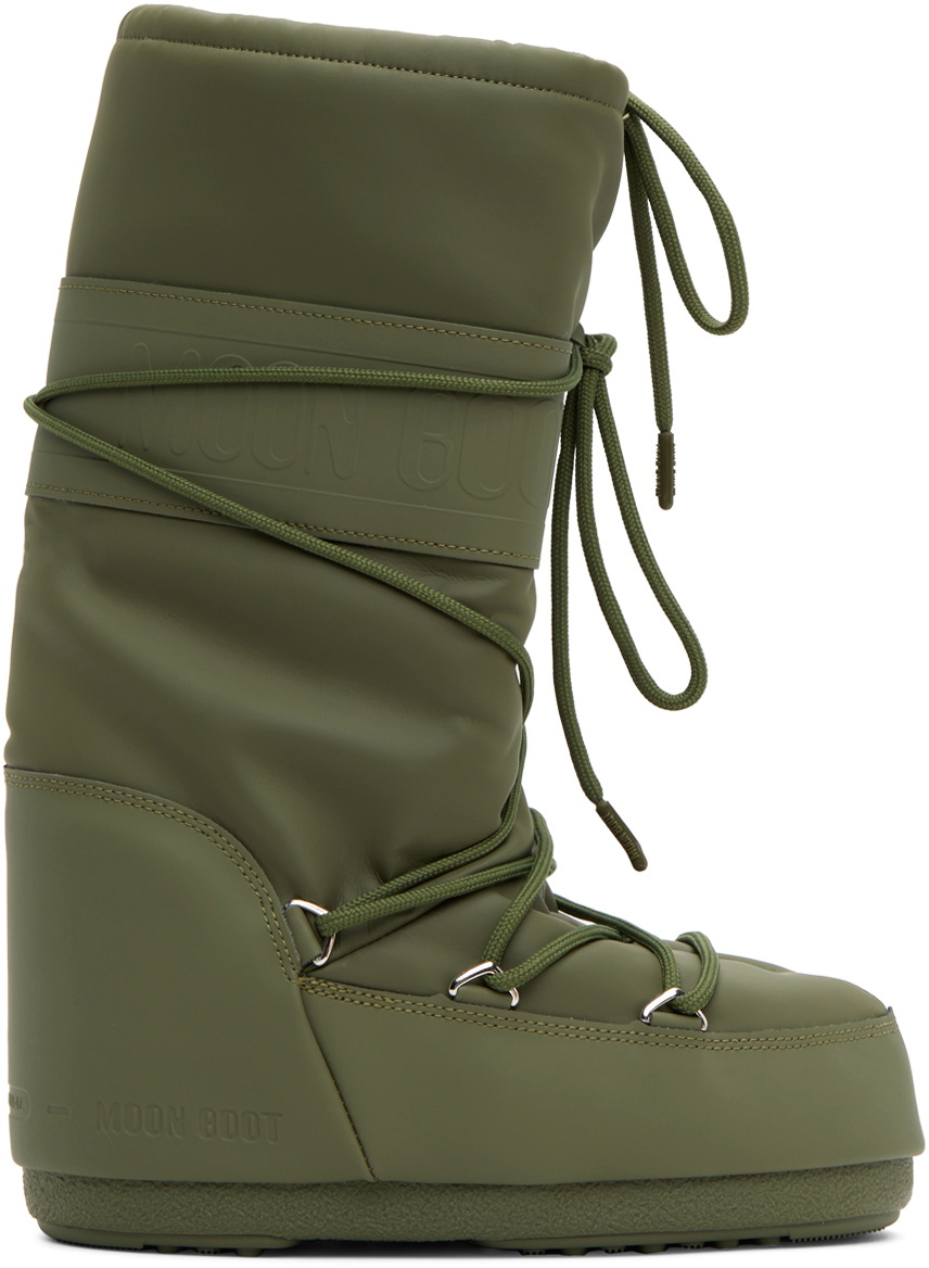 Moon Boot Khaki Icon Boots Moon Boot