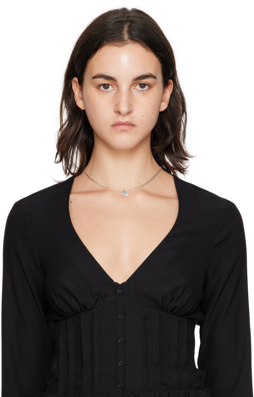 FARIS SSENSE Exclusive Silver Gem Necklace Faris