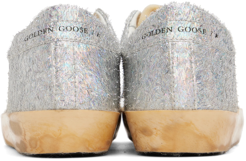 Golden Goose Silver Super-Star Sneakers Golden Goose Deluxe Brand