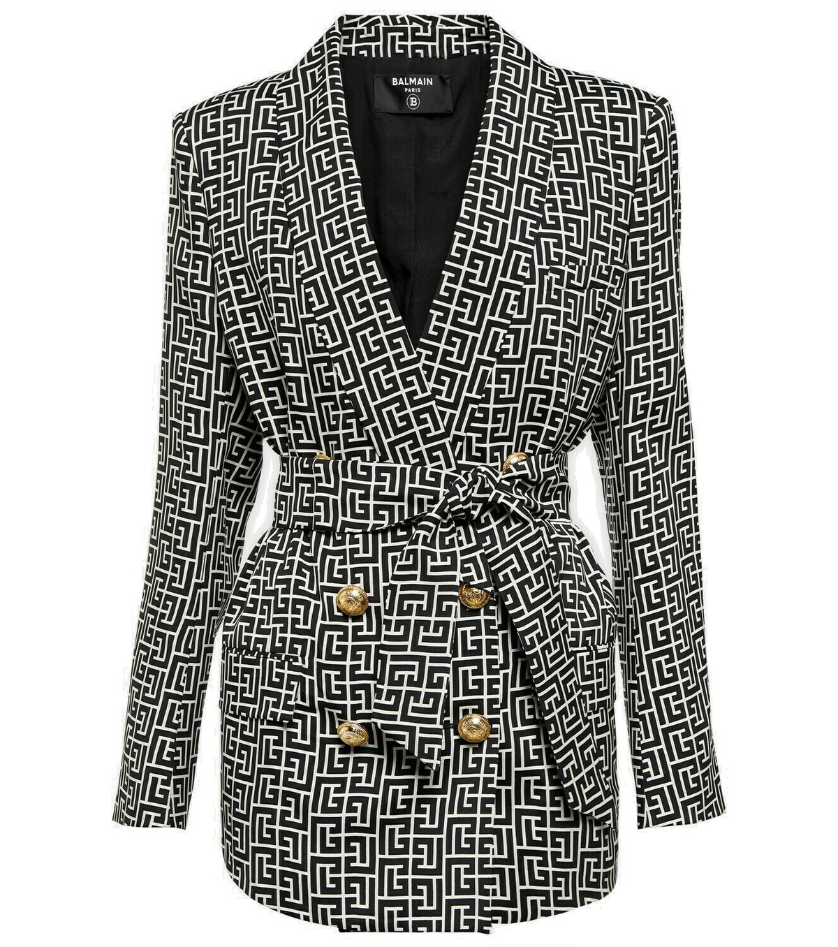 Balmain - Double-breasted monogram jacket Balmain