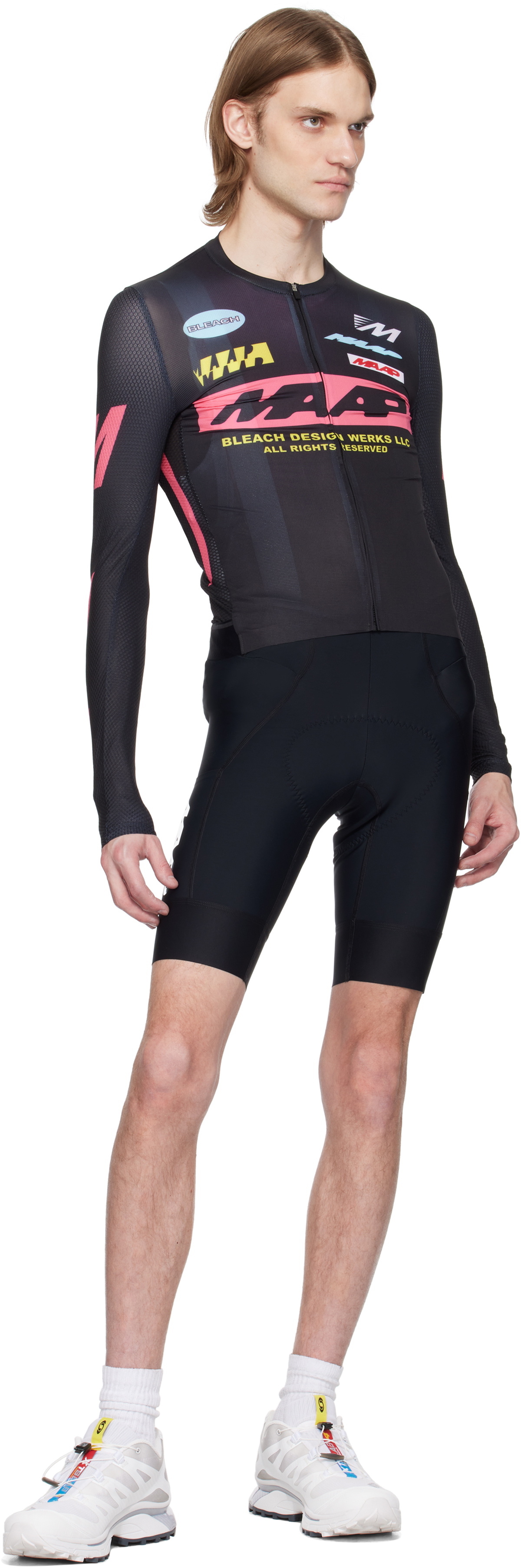 MAAP Black Bleach Design Werks Edition Team Evo Cargo Bib MAAP