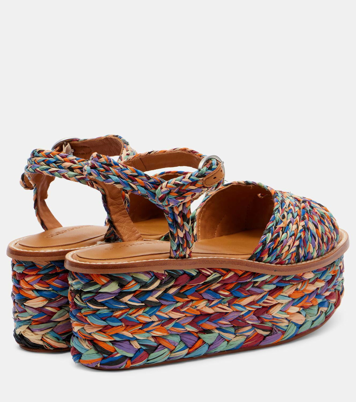 Clergerie Arty raffia platform sandals Clergerie