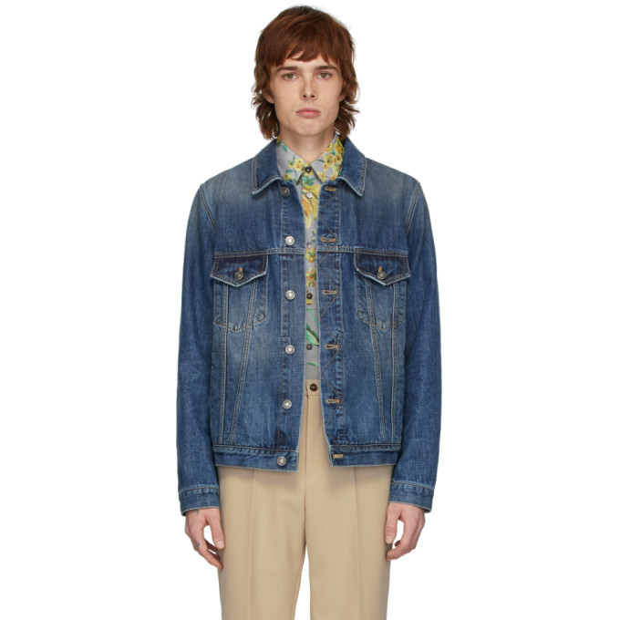 Givenchy Blue Denim Address Classic Fit Jacket Givenchy
